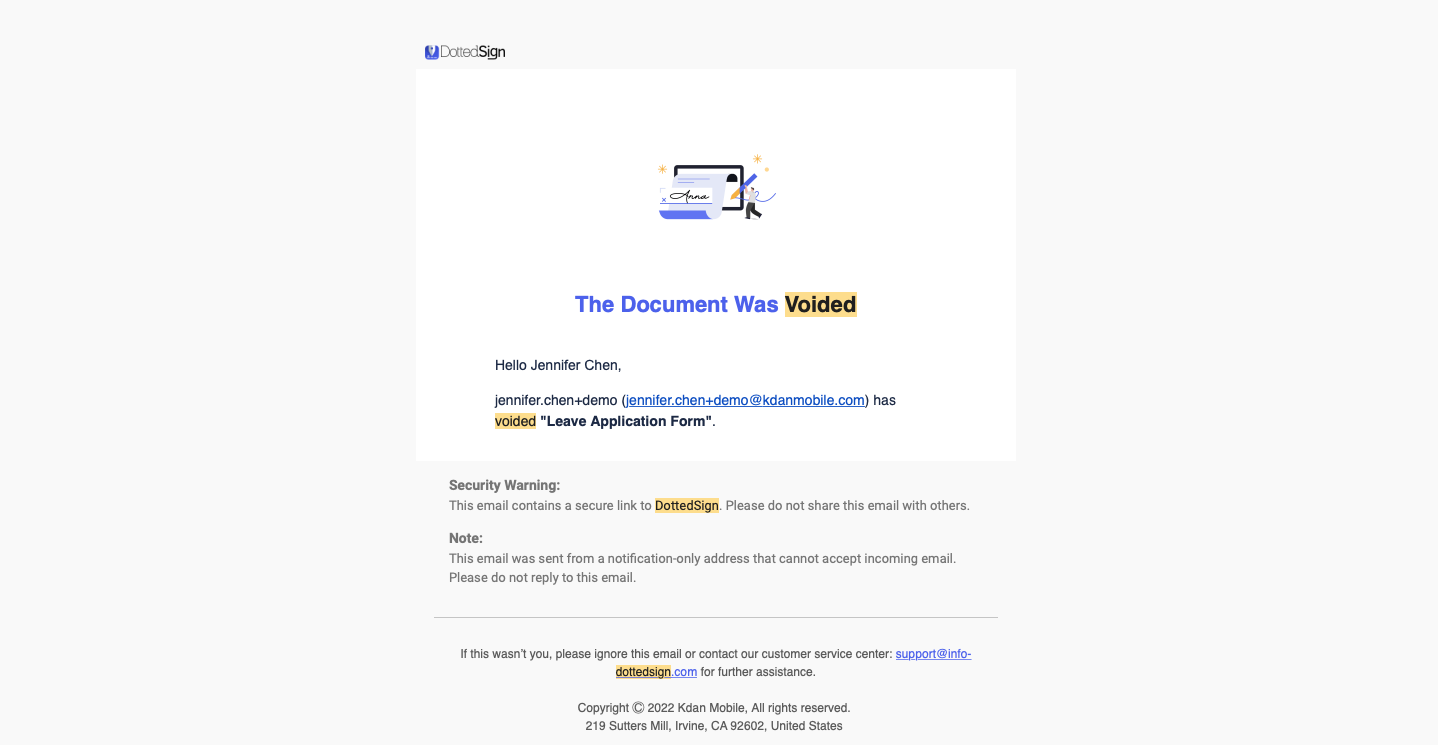 How to Void Your Document During the Signing Process – Help Center ...