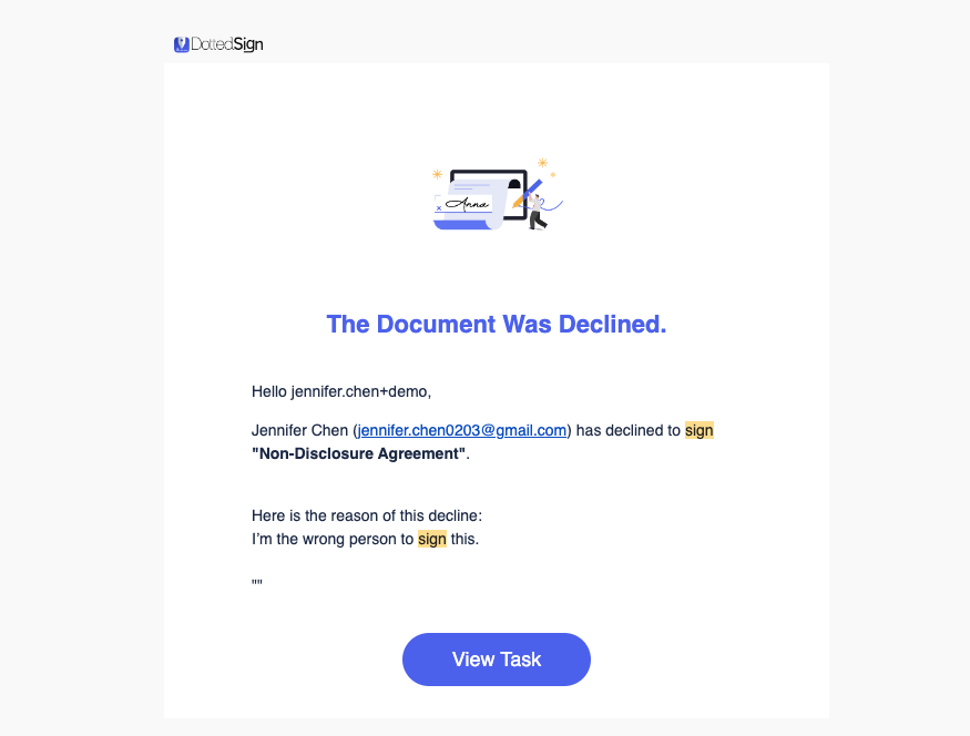 How to Decline a Signature Request – Help Center | DottedSign