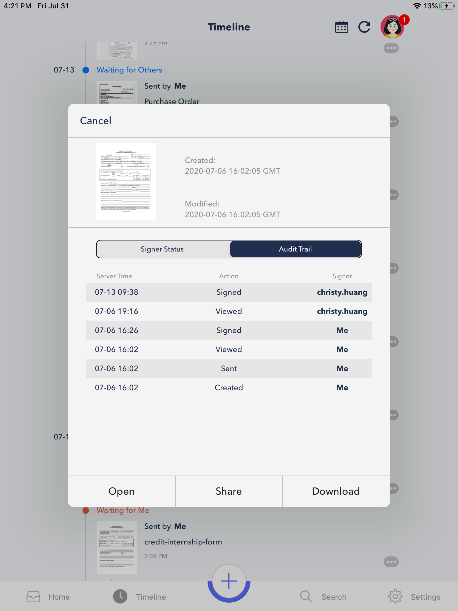 How to Use Timeline to Check Personal Activity Log at a Glance? – Help ...