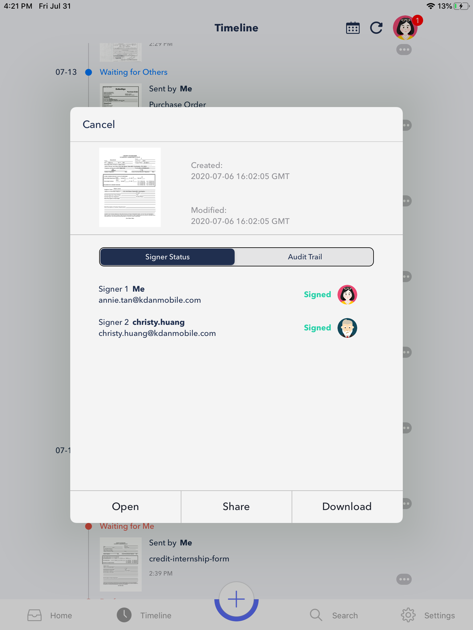 How to Use Timeline to Check Personal Activity Log at a Glance? – Help ...